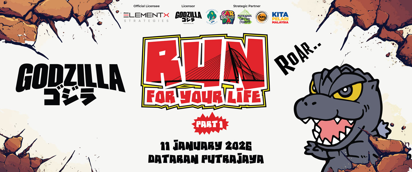 THE FIRST-EVER GODZILLA RUN HAS AWAKEN IN MALAYSIA THIS 11 JANUARY 2026 ...